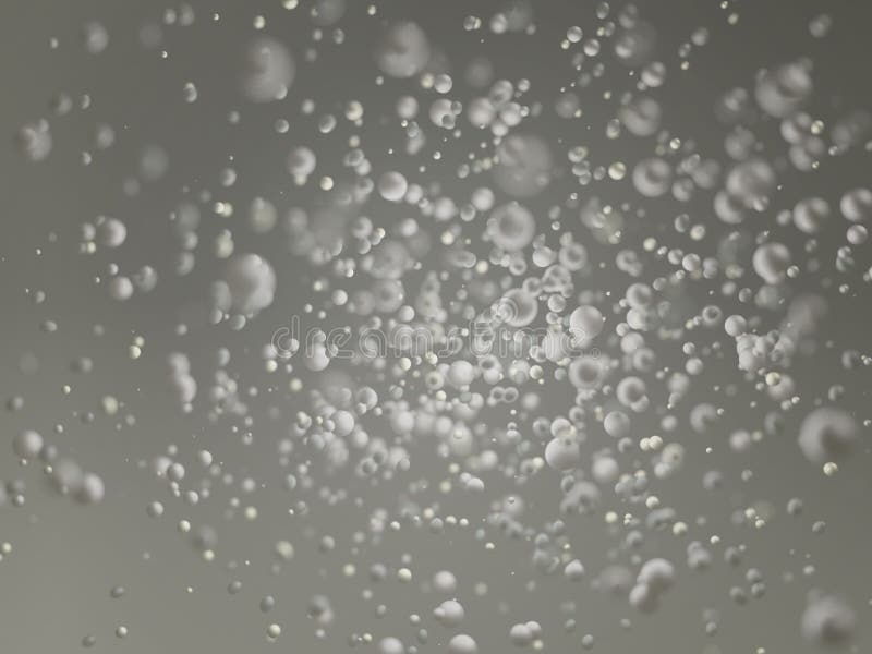 Abstract 3d Rendering of Spheres. White Particles Stock Illustration ...