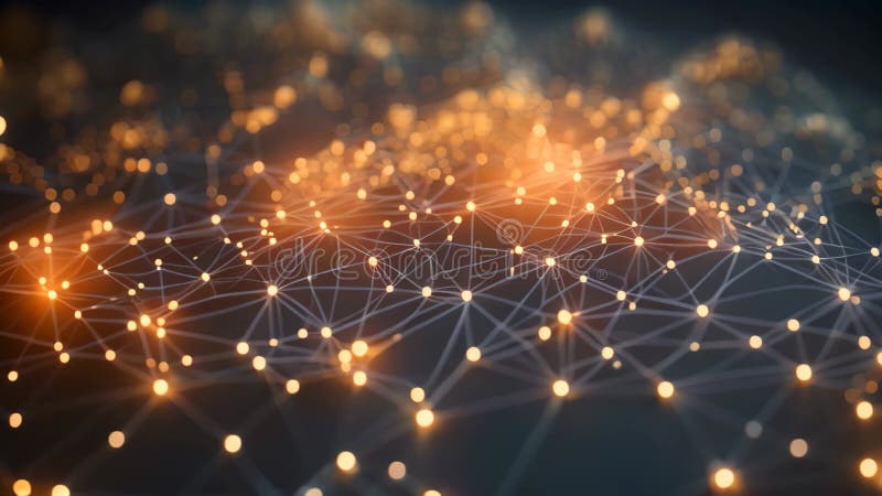 Abstract 3d Rendering Of Technology Background Network Connection Structure Big Data