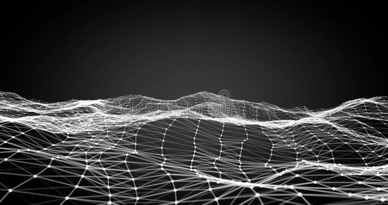 Plexus Triangle Shapes Dots and Lines Modern Digital Motion Graphics ...