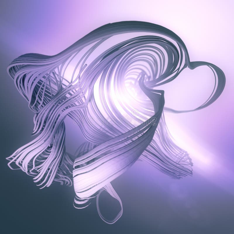 Abstract 3d Rendering Trail Trace Effect Stock Photo - Image of shape ...