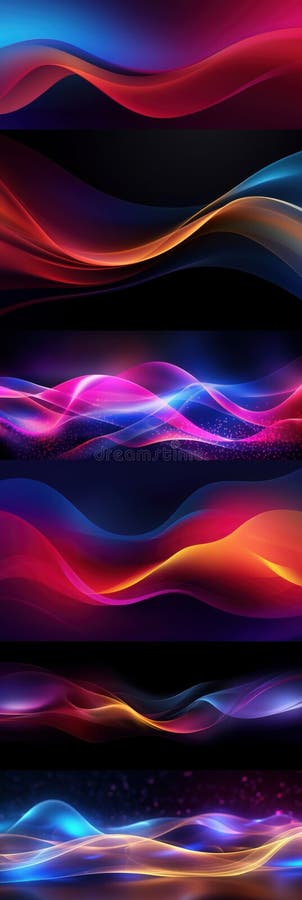 Abstract 3d Rendering of Twisted Lines. Modern Background Design ...