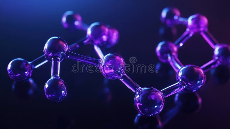 Abstract 3D Representation of Botulinum Toxin Molecules Illustrating ...