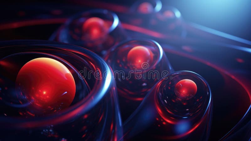 Abstract 3D Science Design Background Stock Illustration - Illustration ...