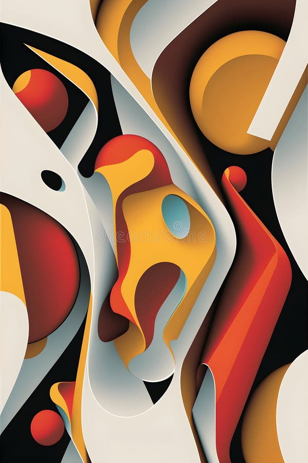 Abstract 3d Shapes Background Stock Illustration - Illustration of ...