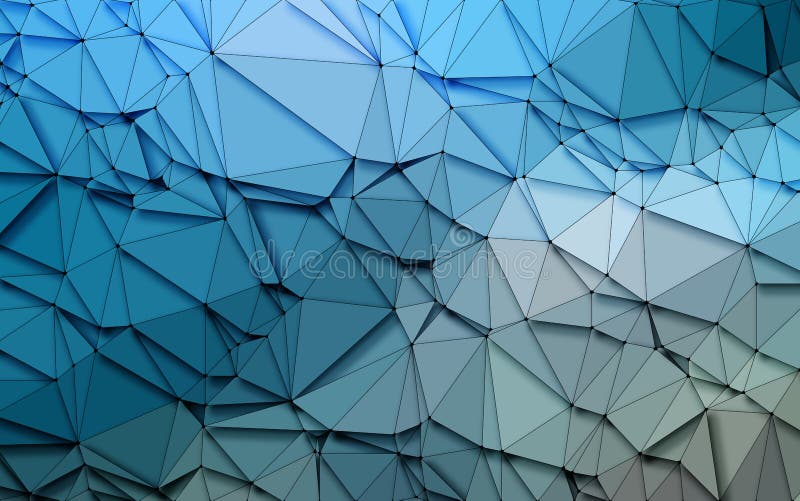 Abstract 3D Simple Geometric Nature Tone Origami Blue Sequins ...