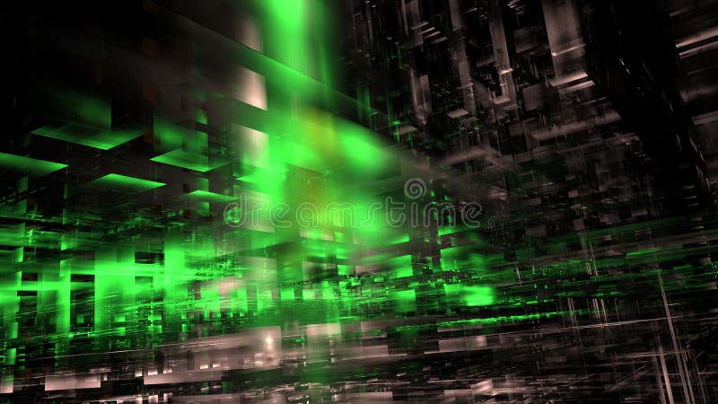 Abstract 3d Space, Design Elements. Digital Technologies and Data ...