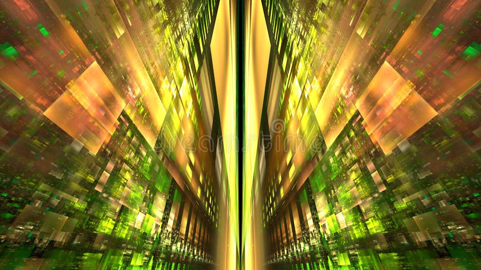 Abstract 3d Space, Design Elements. Digital Technologies and Data ...