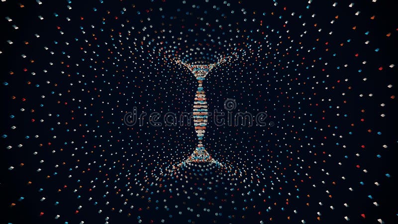 Abstract 3D Space with Dynamic Rotating Glow Shapes Stock Video - Video ...