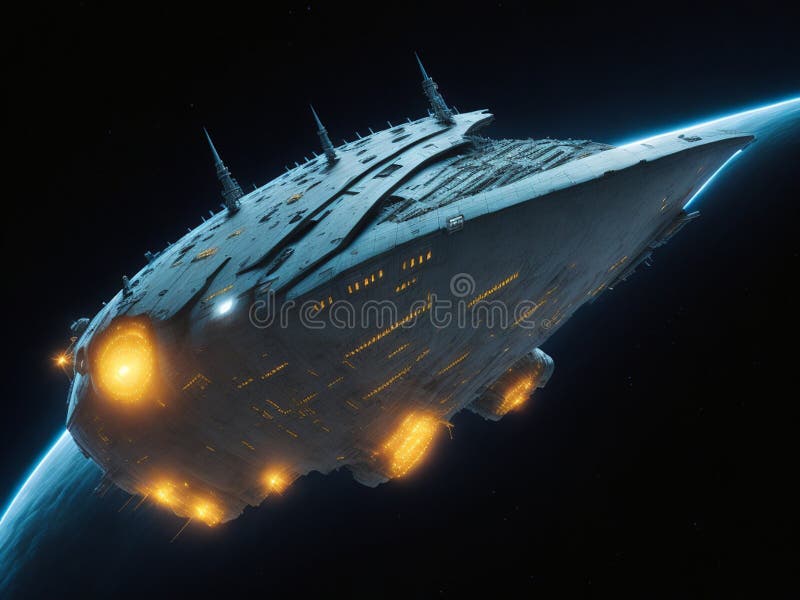 3d - space star cruiser stock illustration. Illustration of cruiser ...
