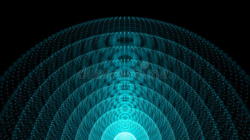 Abstract 3d Sphere Made of Points. Galaxy Space Background. Sphere ...