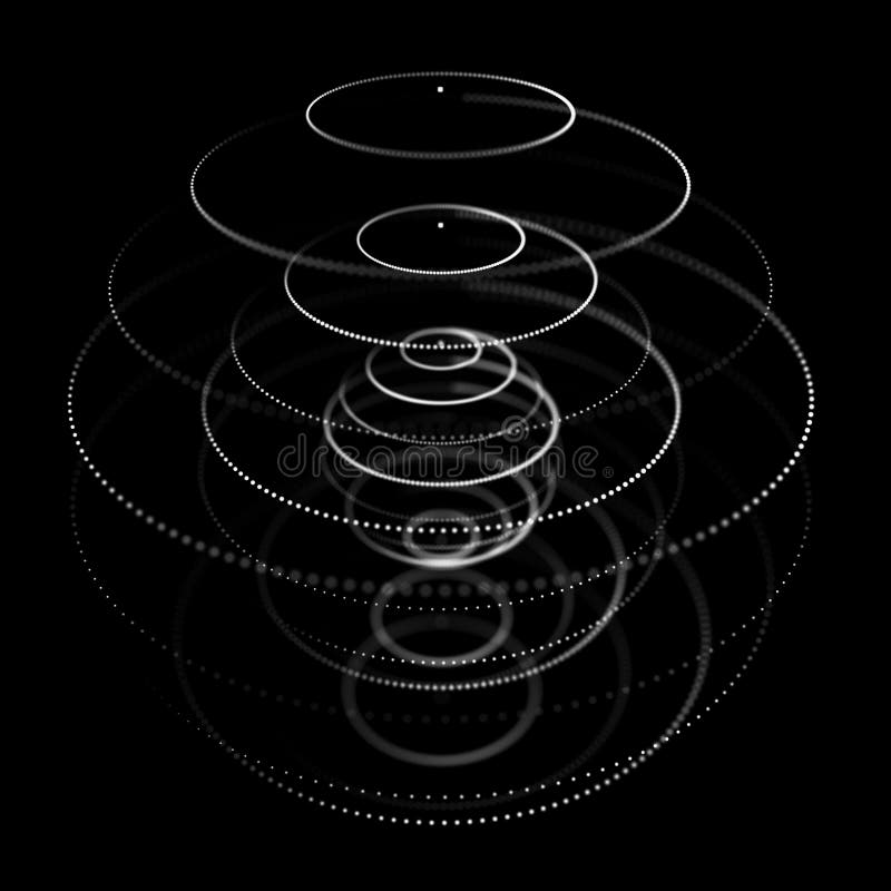 Abstract 3d Sphere. Sphere Particles. Global Network Connection ...