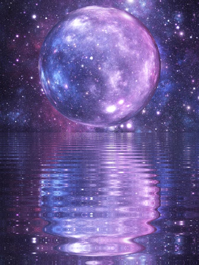 Cosmic 3d sphere stock illustration. Illustration of water - 170577180