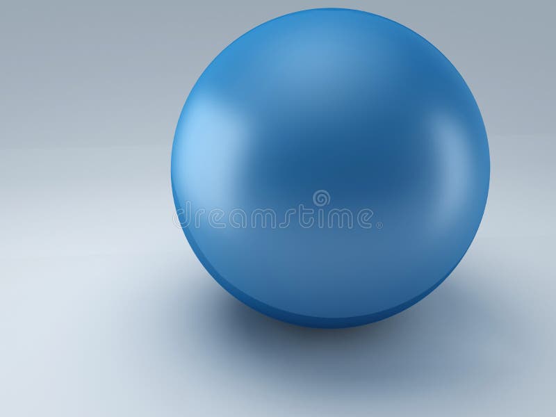 Sphere Button Round Blue Ball Geometric Shape Basic Circle Stock ...