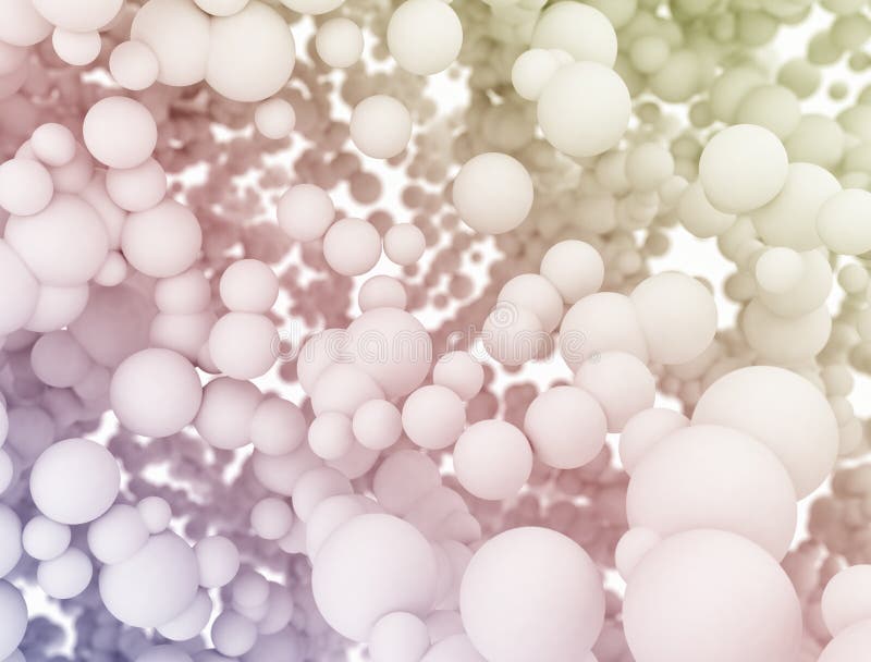 3d Abstract Spheres Molecules Stock Illustration - Illustration of ...