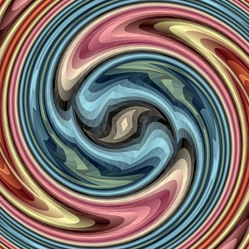 3d Spiral Color Gradient Pattern Stock Illustration - Illustration of ...