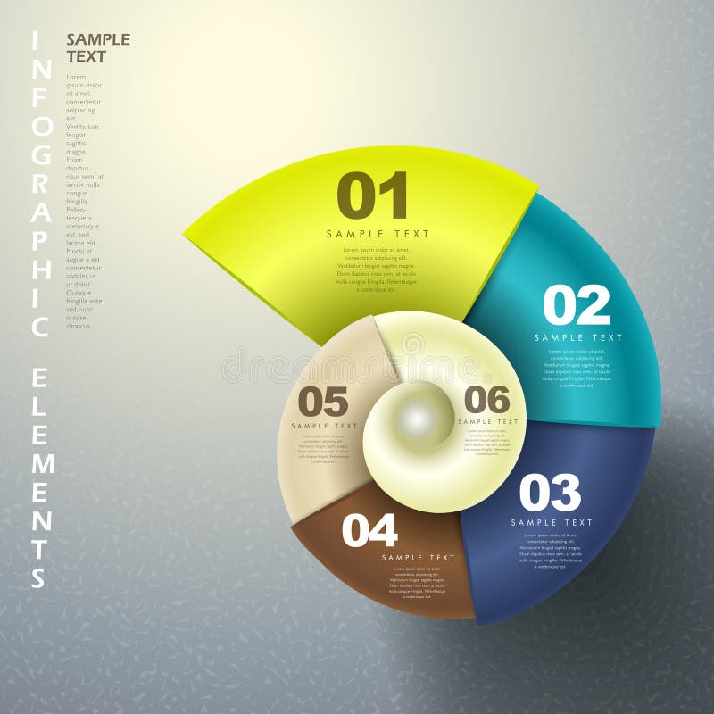 Abstract 3d Spiral Infographics Stock Vector - Illustration of business ...