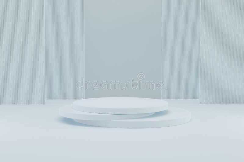 Abstract 3d Stage Podium - Lightblue Stock Illustration - Illustration ...