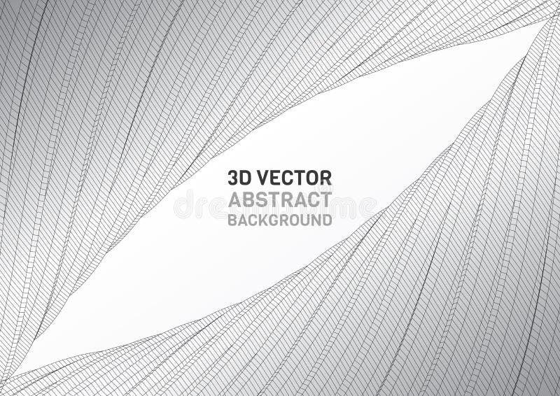 Abstract 3d Surface. Distortion of Space and Matter. Modern Technology ...