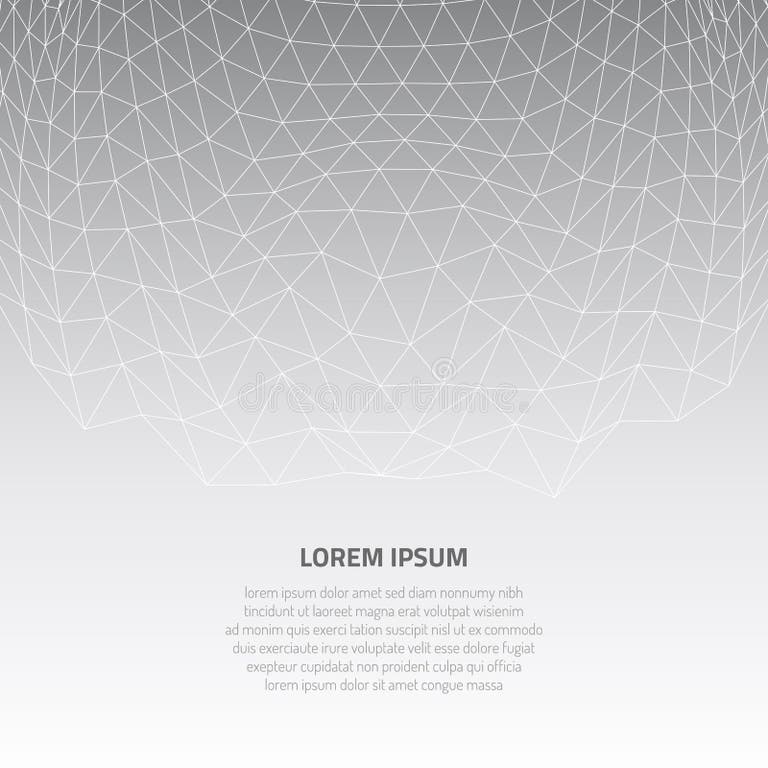 Abstract 3d Surface. Distortion of Space and Matter. Modern Technology ...