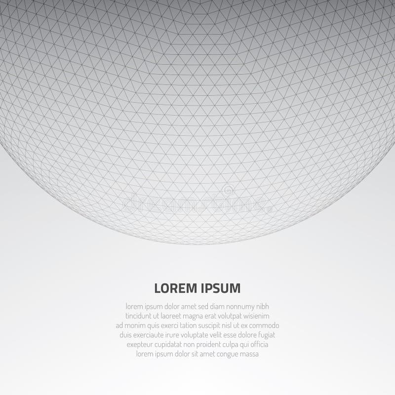 Abstract 3d Surface. Distortion of Space and Matter. Modern Technology ...