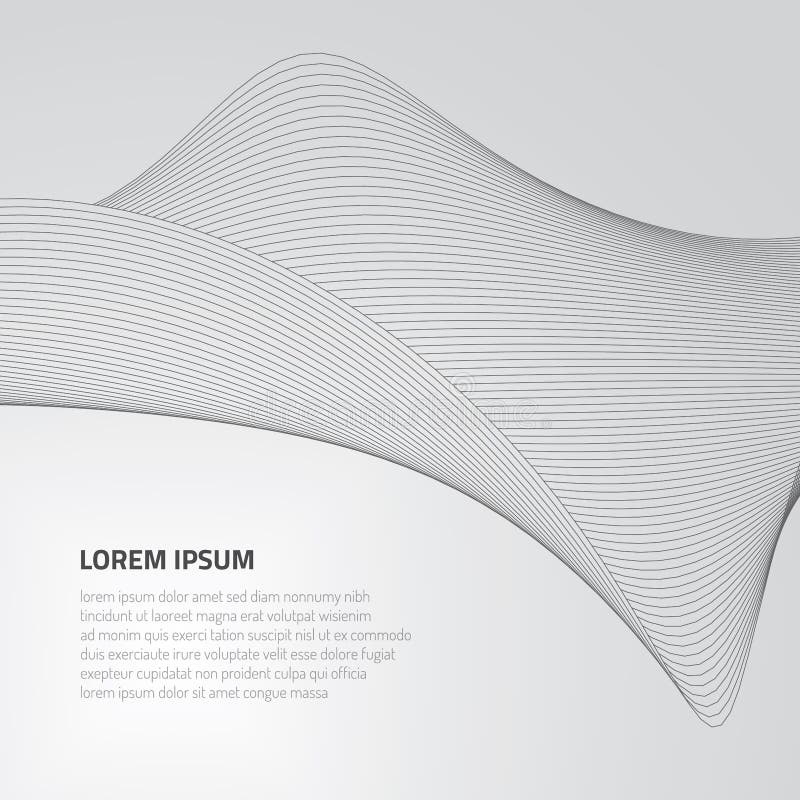 Abstract 3d Surface. Distortion of Space and Matter. Modern Technology ...