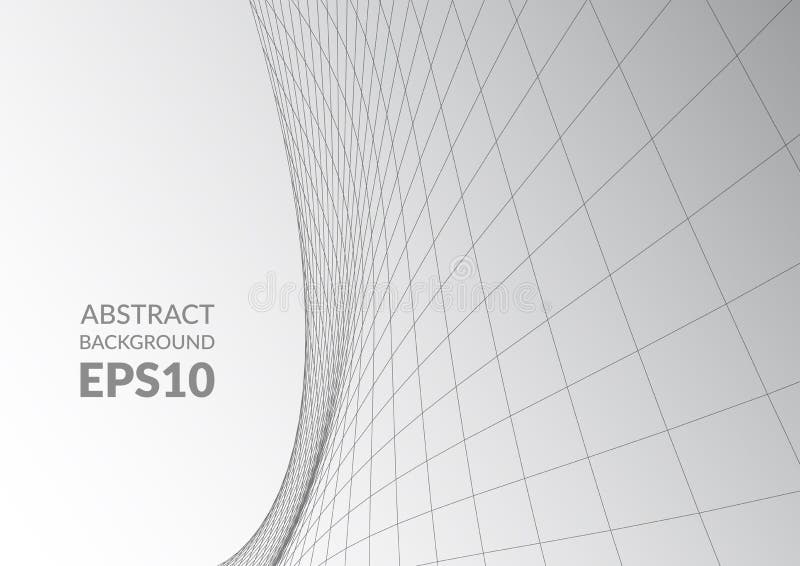 Abstract 3d Surface. Distortion of Space and Matter. Modern Technology ...