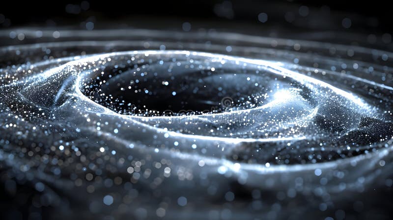 Abstract 3D Swirling Particle Background Stock Illustration ...