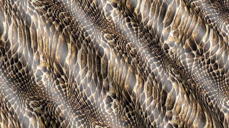 Waves of Snake-colored Fabric. Stock Video - Video of background ...