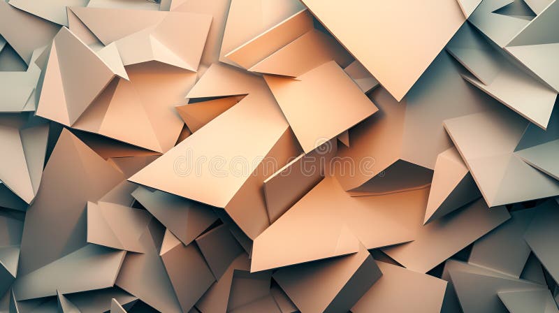 Abstract 3D Texture of Overlapping Geometric Shapes, Sharp Edges, and ...