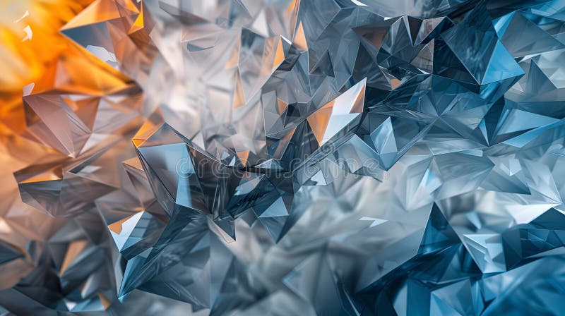 Abstract 3D Texture of Overlapping Geometric Shapes, Sharp Edges, and ...