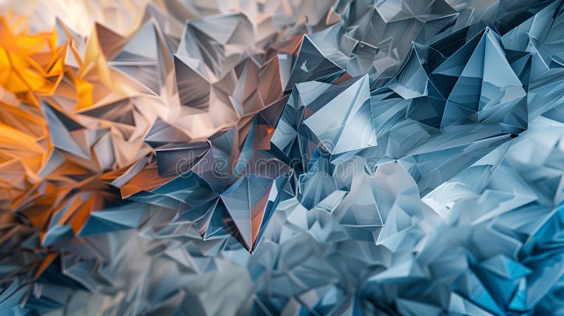 Abstract 3D Texture of Overlapping Geometric Shapes, Sharp Edges, and ...
