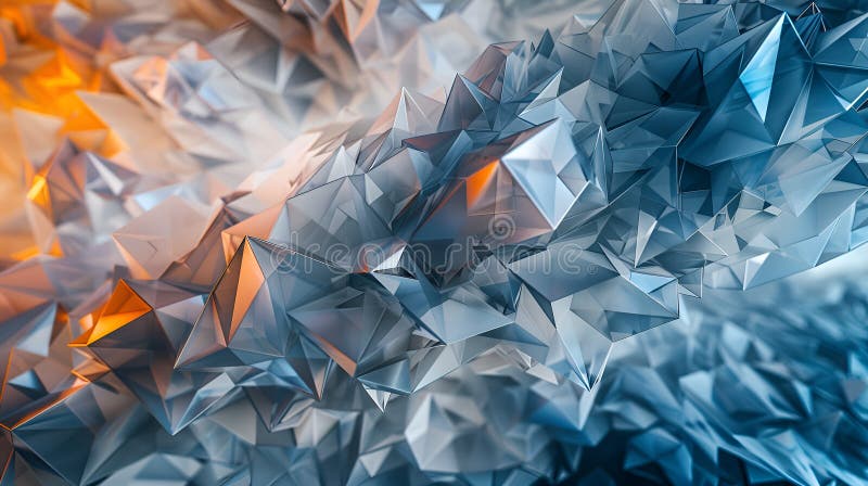Abstract 3D Texture of Overlapping Geometric Shapes, Sharp Edges, and ...