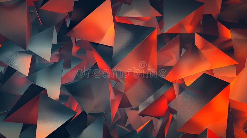 Abstract 3D Texture of Overlapping Geometric Shapes, Sharp Edges, and ...