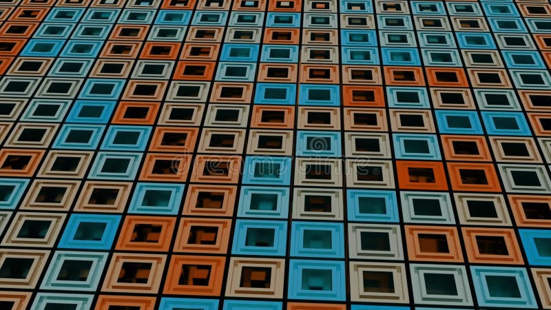 Abstract 3D Texture with Same Size Hollow Squares and Jumping Pillars ...