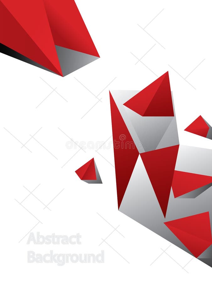 Abstract 3D Triangle Cover Concept Stock Vector - Illustration of ...