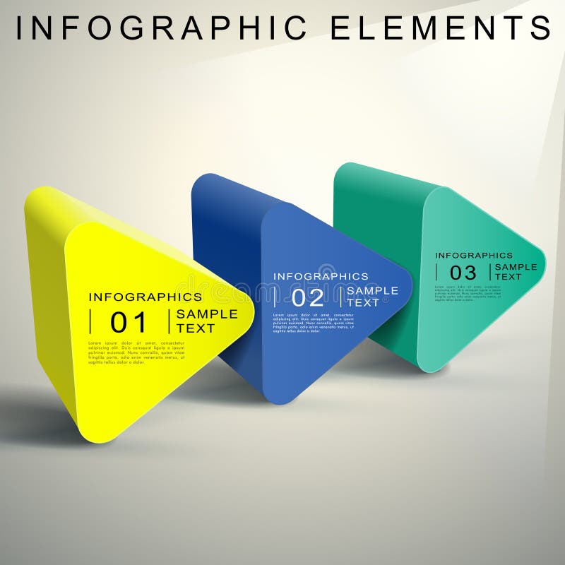 Abstract 3d Triangular Prism Infographics Stock Vector - Illustration ...