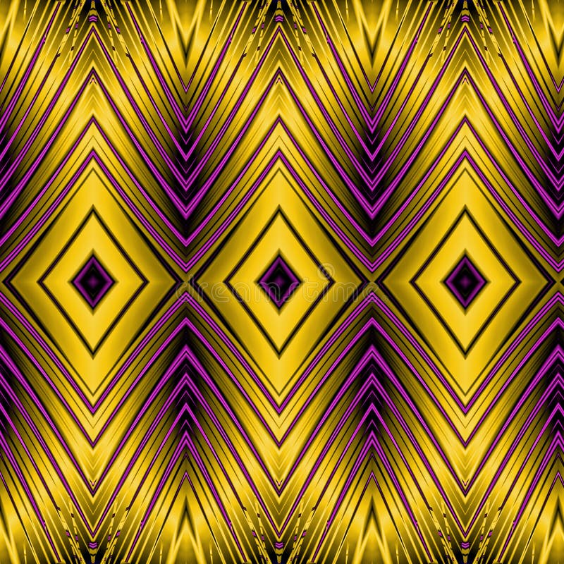 3d Violet Gold Geometric Pattern Stock Illustration - Illustration of ...