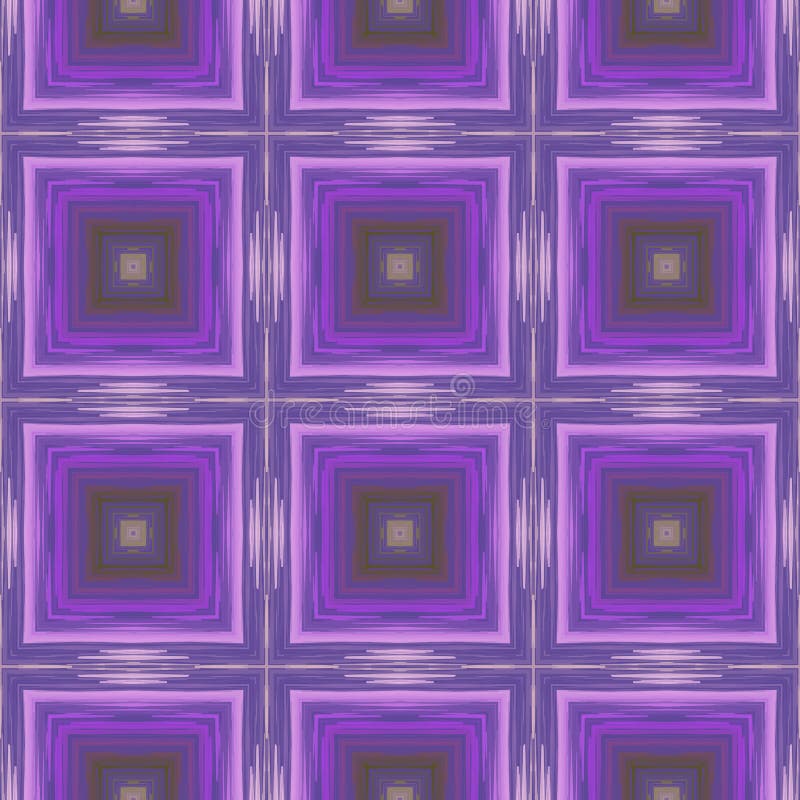 3d Violet Square Geometric Pattern Stock Illustration - Illustration of ...