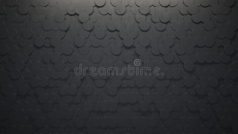 Abstract 3D Wall Background with Graphite Circles - 8k Stock ...