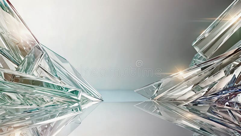 Abstract 3D Wallpaper with Crystal Structure. Generative AI Stock Image ...