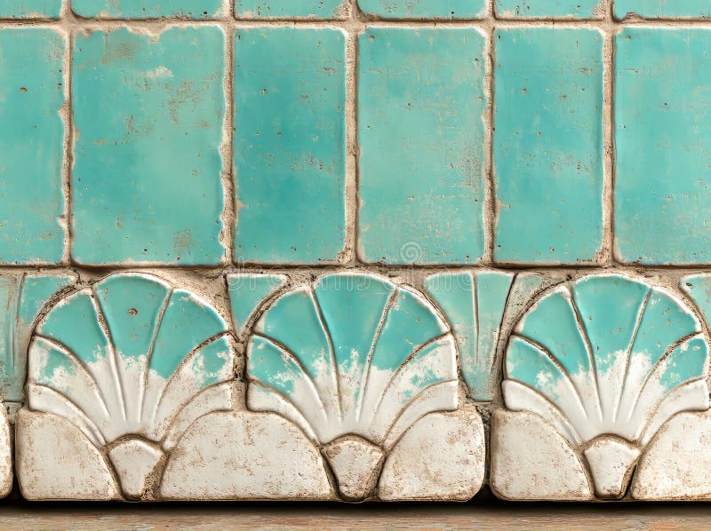 Abstract 3D Wallpaper Featuring a Turquoise Heart Flower Pattern Stock ...