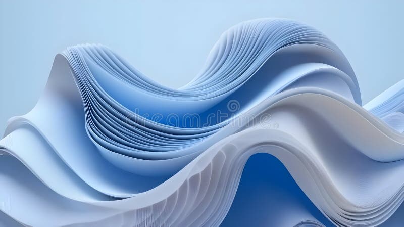 Abstract 3D Wave Background Illustration Stock Illustration ...