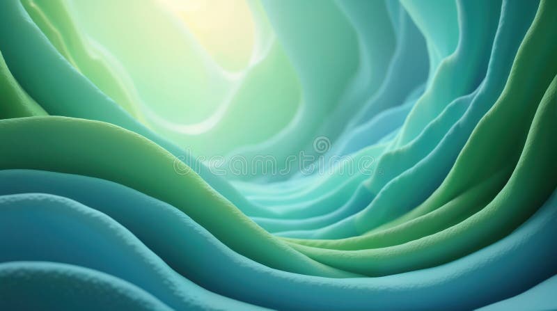 Abstract 3D Wave with Light Source Background Stock Illustration ...