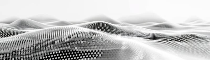 Abstract 3D Waves in Grayscale with a Digital and Modern Theme ...