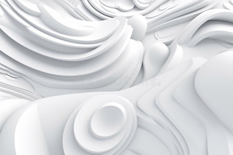 Abstract 3D White Background. Arrangements. Elements, Textures. Posters ...