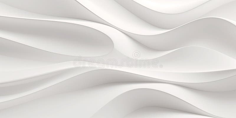 Abstract 3d White Background, Geometric Pattern Wavy Waves Texture ...