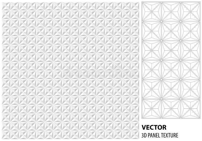 Abstract 3d White Geometric Background. White Seamless Texture with ...