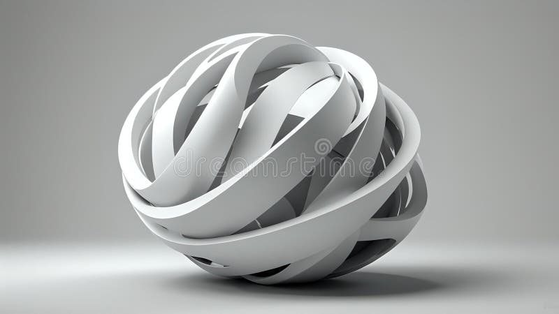 Abstract 3d Sphere Made Rings Stock Photos - Free & Royalty-Free Stock ...