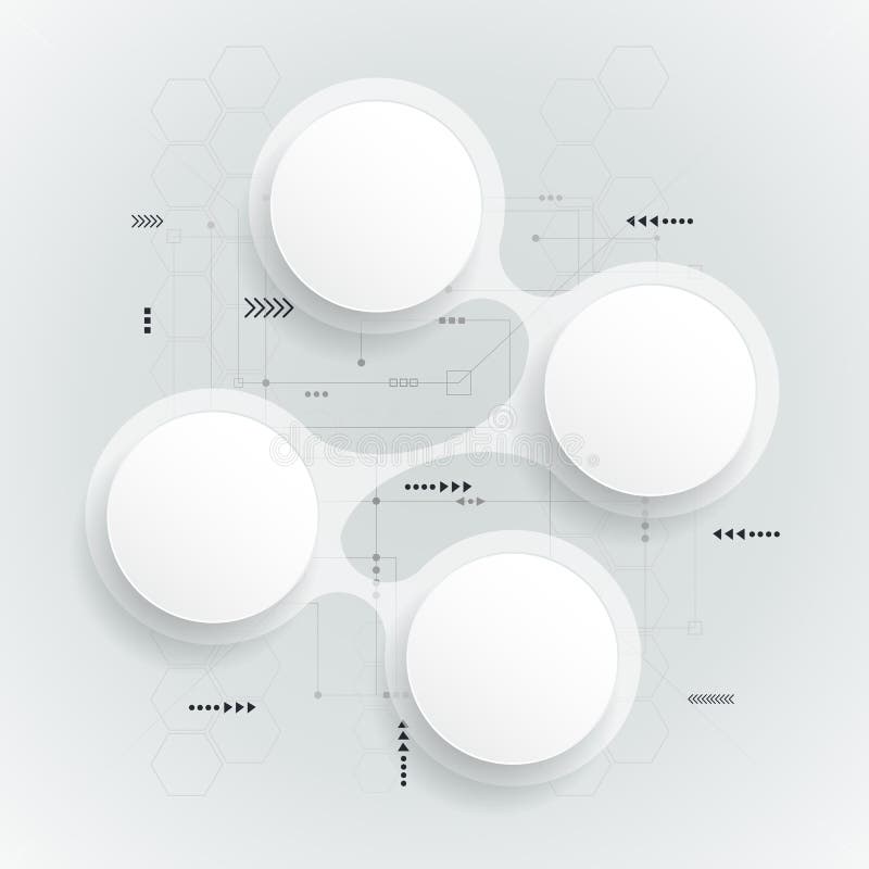 Simply Infographic Step by Step Template Stock Vector - Illustration of ...