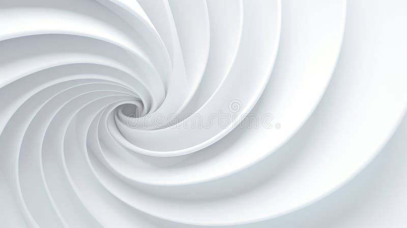 Abstract 3D White Spiral Background Stock Illustration - Illustration ...